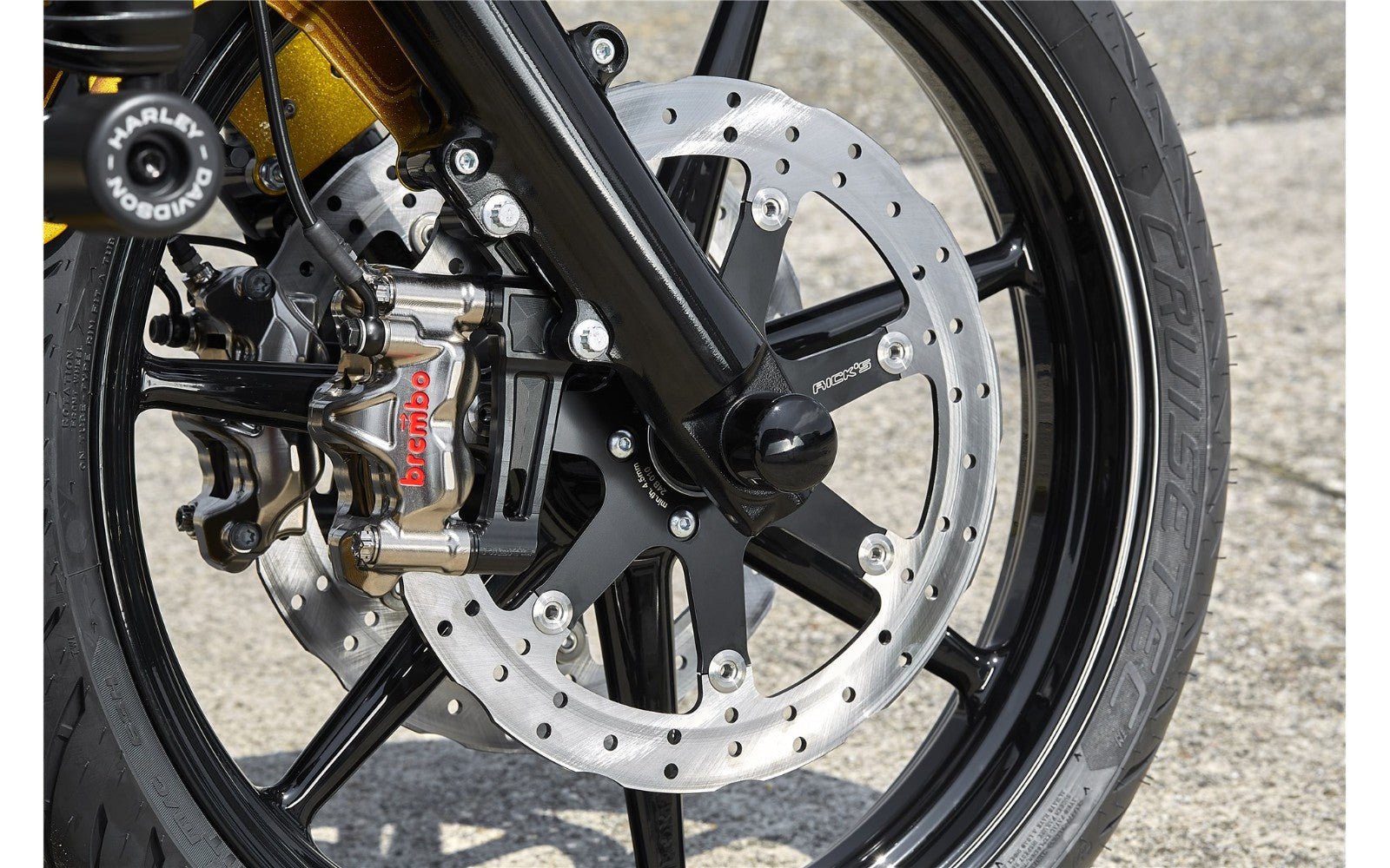 Rick's Clubstyle Front Brake Radial Caliper Adapters Set 330mm - 07-up